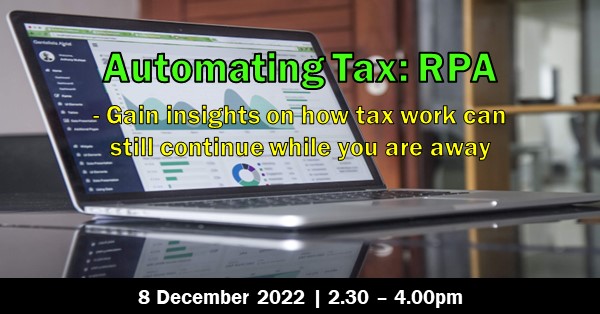 SCTP: Automating Tax: RPA